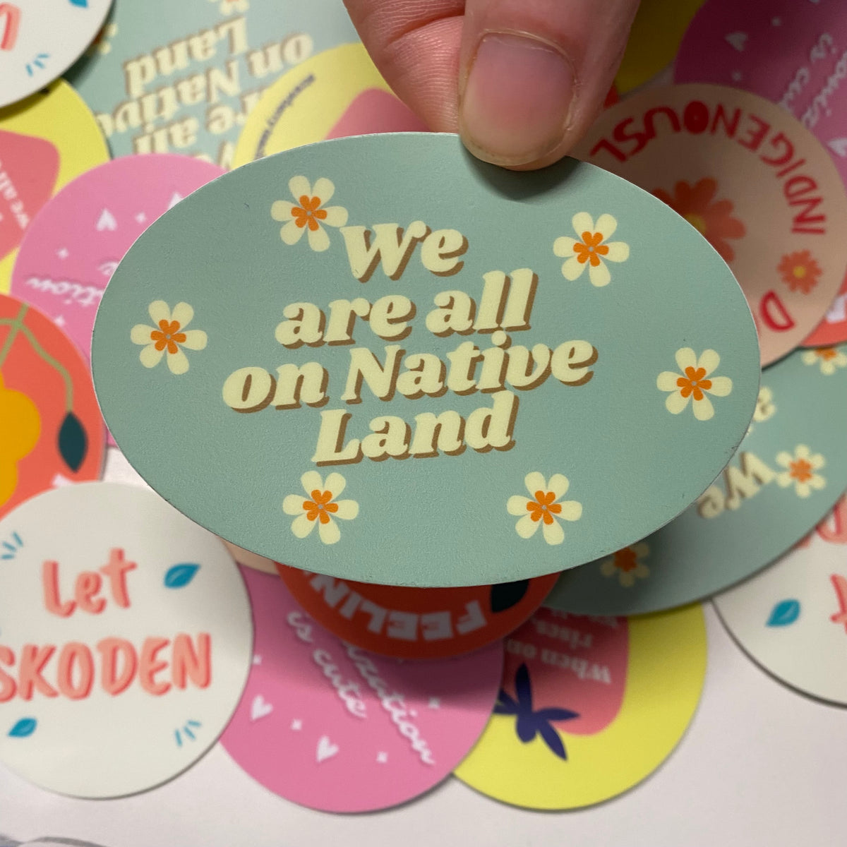 We are all on Native Land sticker – cedarlilie